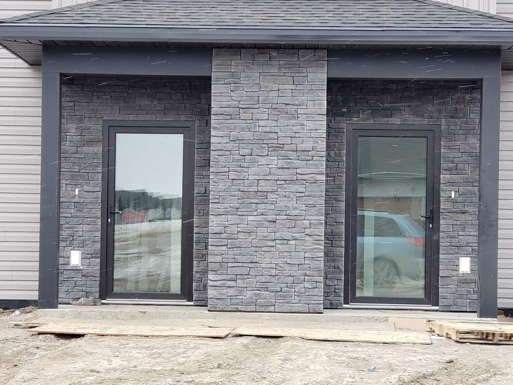 Full pane glass door can be a bold choice for many projects.